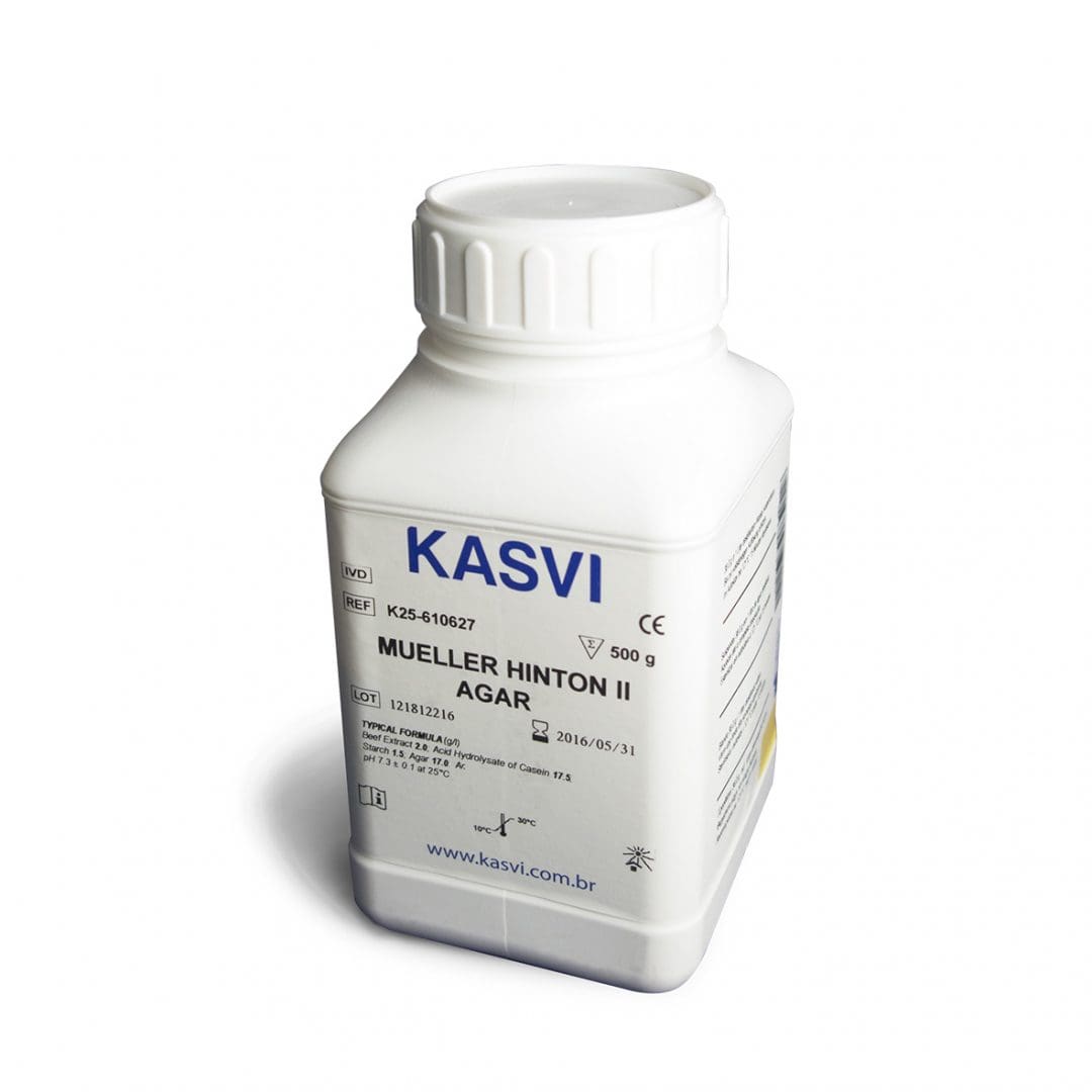 Agar Mueller Hinton Ii - Frasco 100g | Kasvi - Botulab